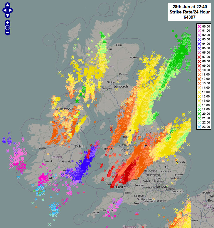 CAPE chart for June 28th 2012 |﻿ Storms & Severe Weather